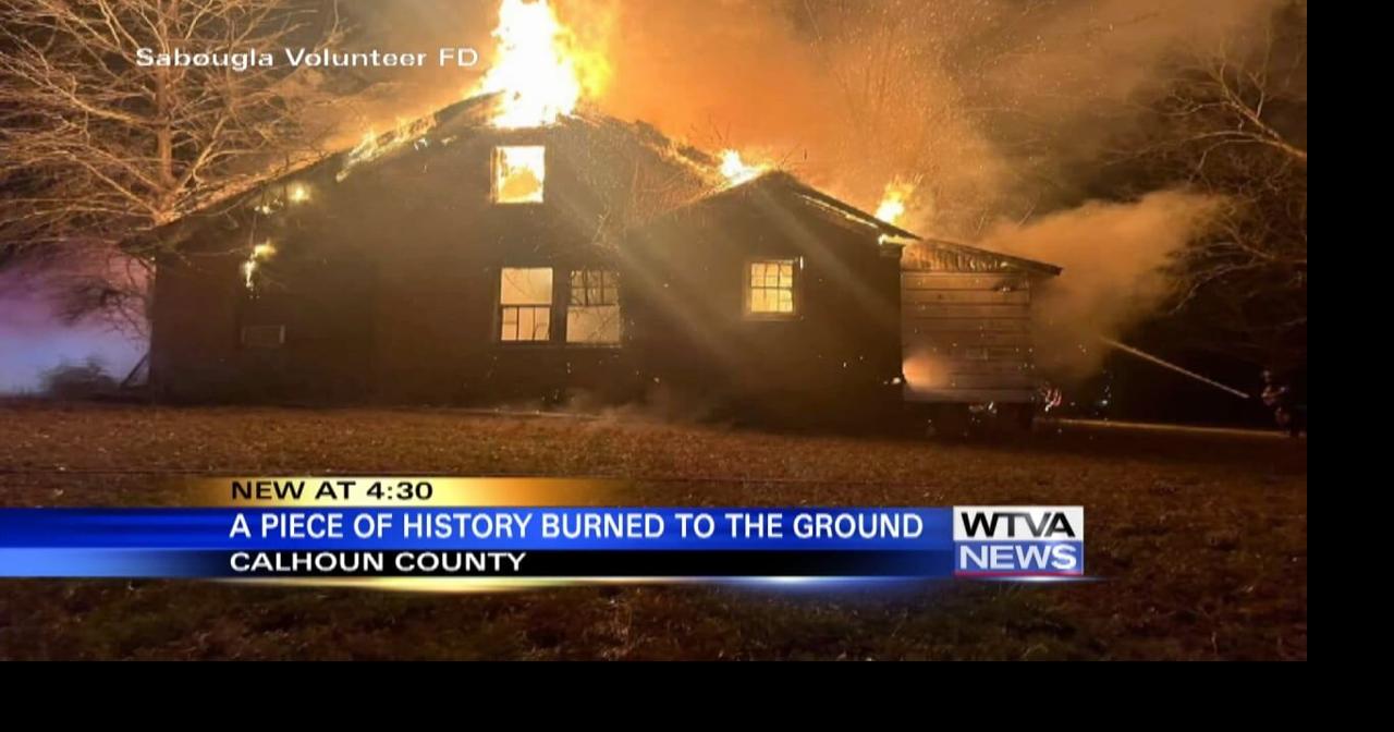 Historic Calhoun County school building lost to New Year's Eve fire ...