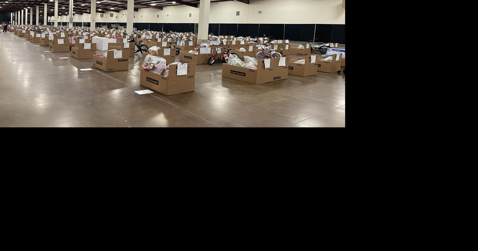 The Salvation Army is working to put together gift boxes for the ...