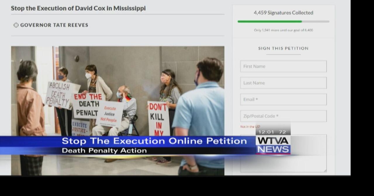 Online petition aims to stop execution of David Neal Cox | Local | wtva.com