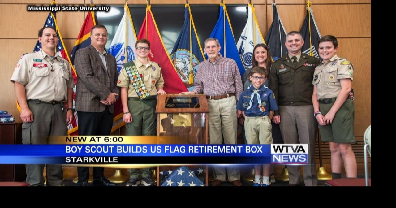 Boy Scout builds US flag retirement box | Video | wtva.com