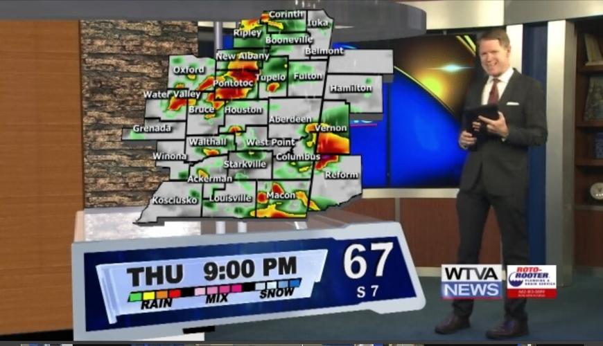 Rain and thunderstorms will be hanging around our area on Thursday ...