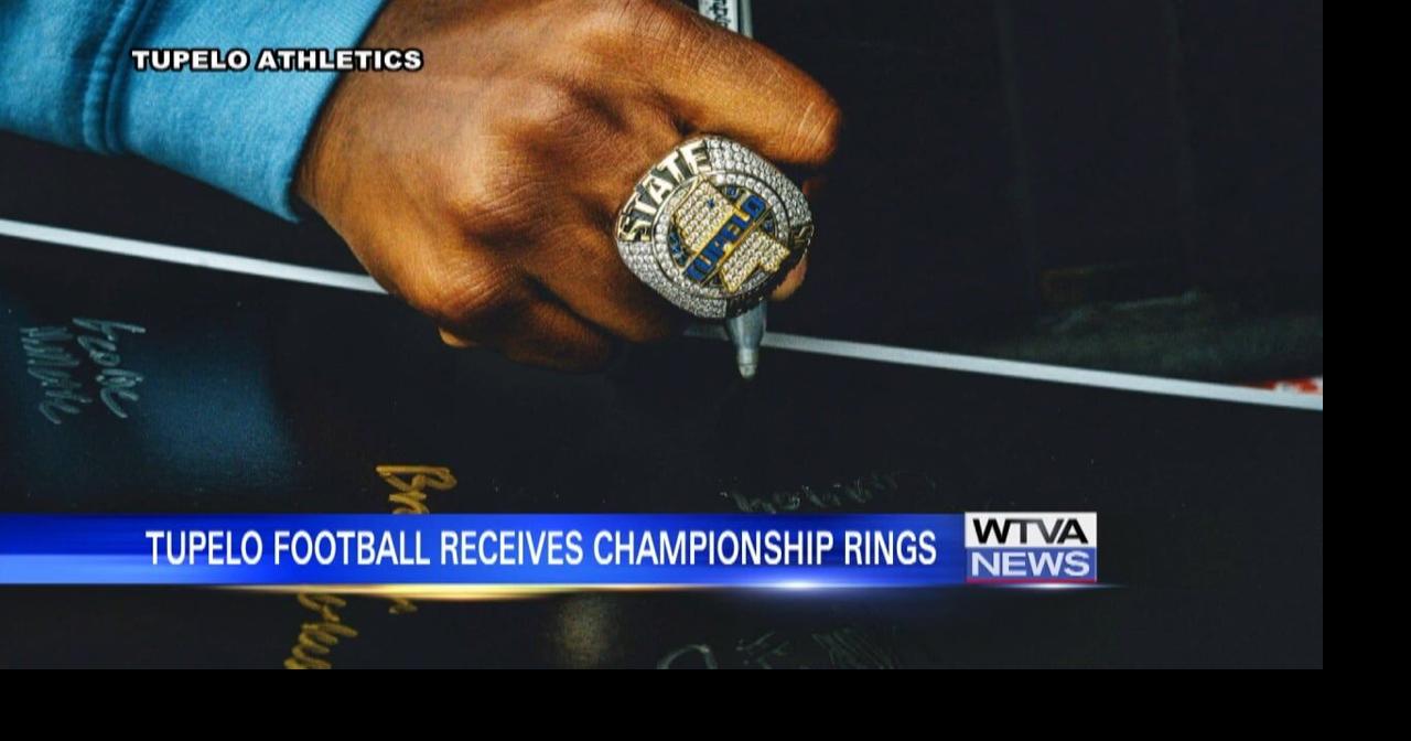 Tupelo football receives championship rings | High School | wtva.com