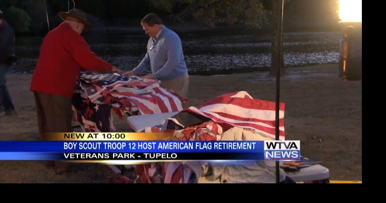 Boy Scouts host formal American flag retirement to honor veterans ...