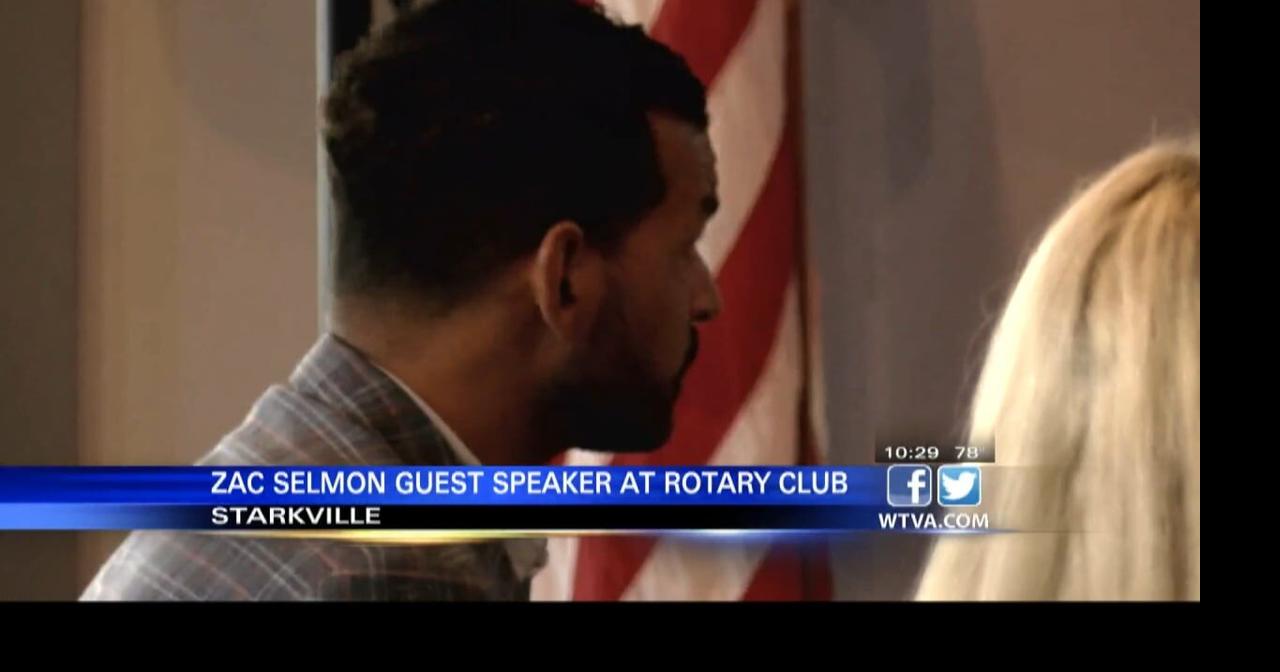 Zac Selmon was guest speaker at Starkville Rotary Club meeting ...