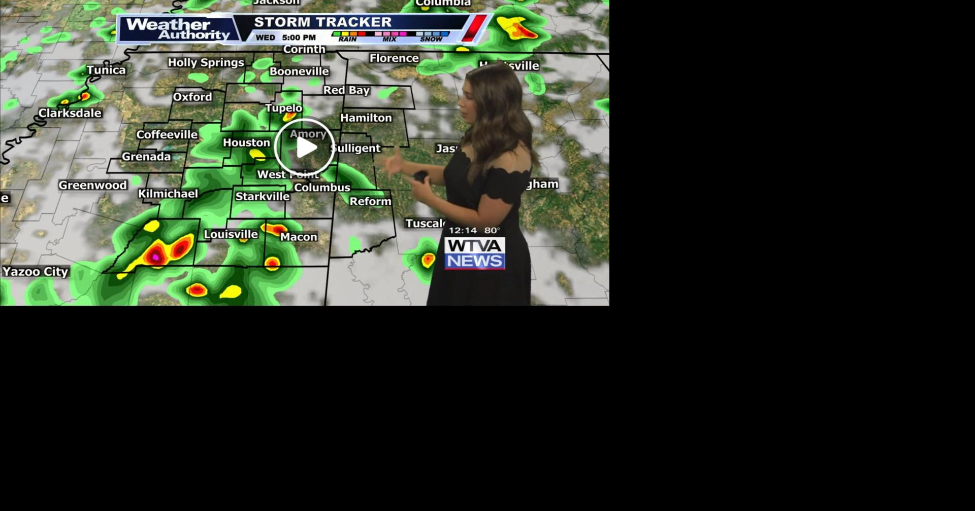Showers and storms continue into the afternoon | | wtva.com