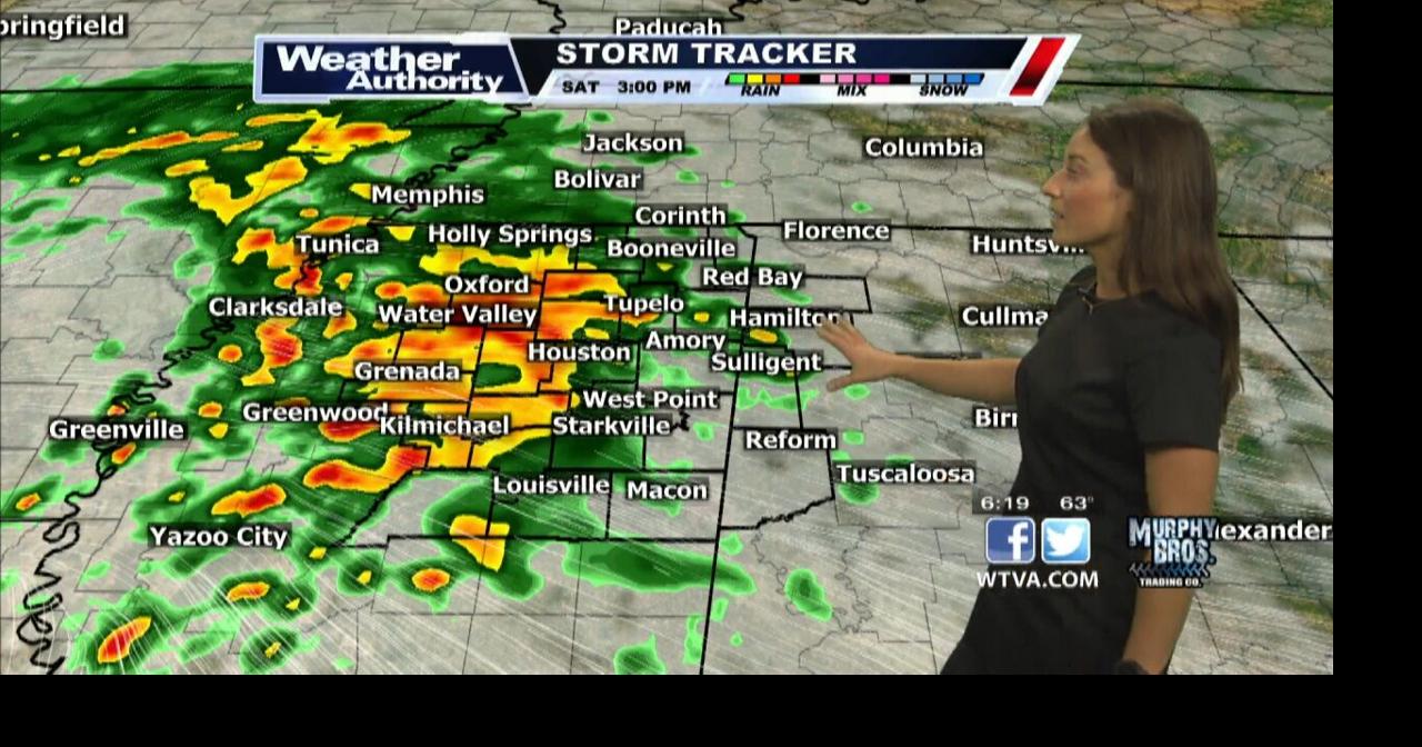 Showers & Storms for most of our Saturday | Forecast | wtva.com