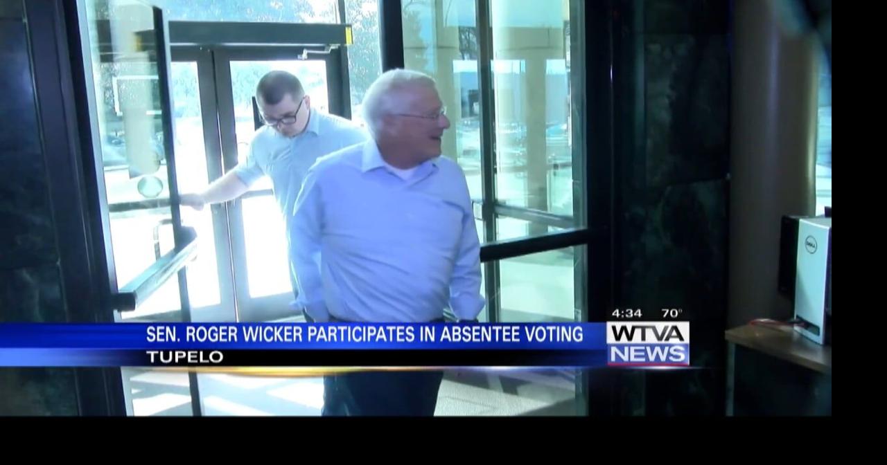 VIDEO - Sen. Roger Wicker returned home to vote absentee | Video | wtva.com