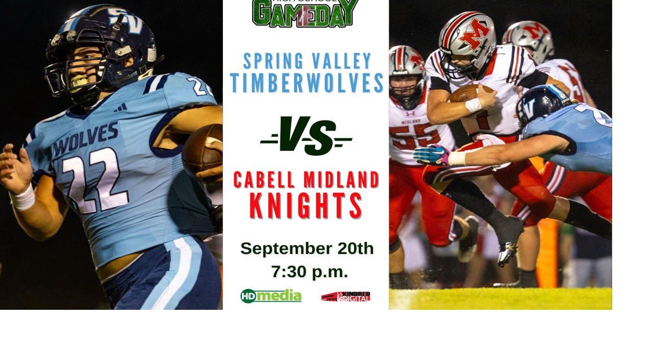 Spring Valley Timberwolves vs. Cabell Midland Knights: Sept. 20, 2024 ...