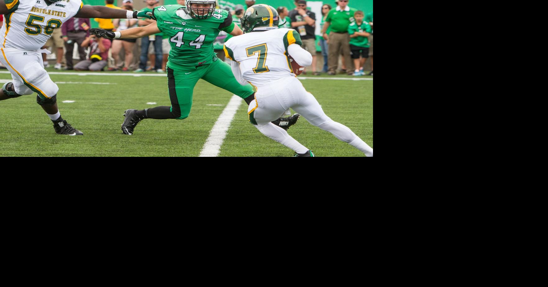 Marshall defensive end Blake Keller looks bigger, feels better | Sports ...