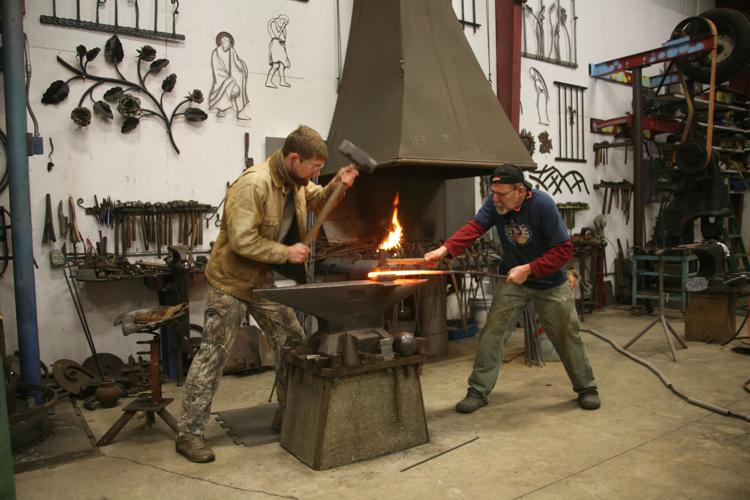 Blacksmith artist forges bond with apprentice | Arts Entertainment ...