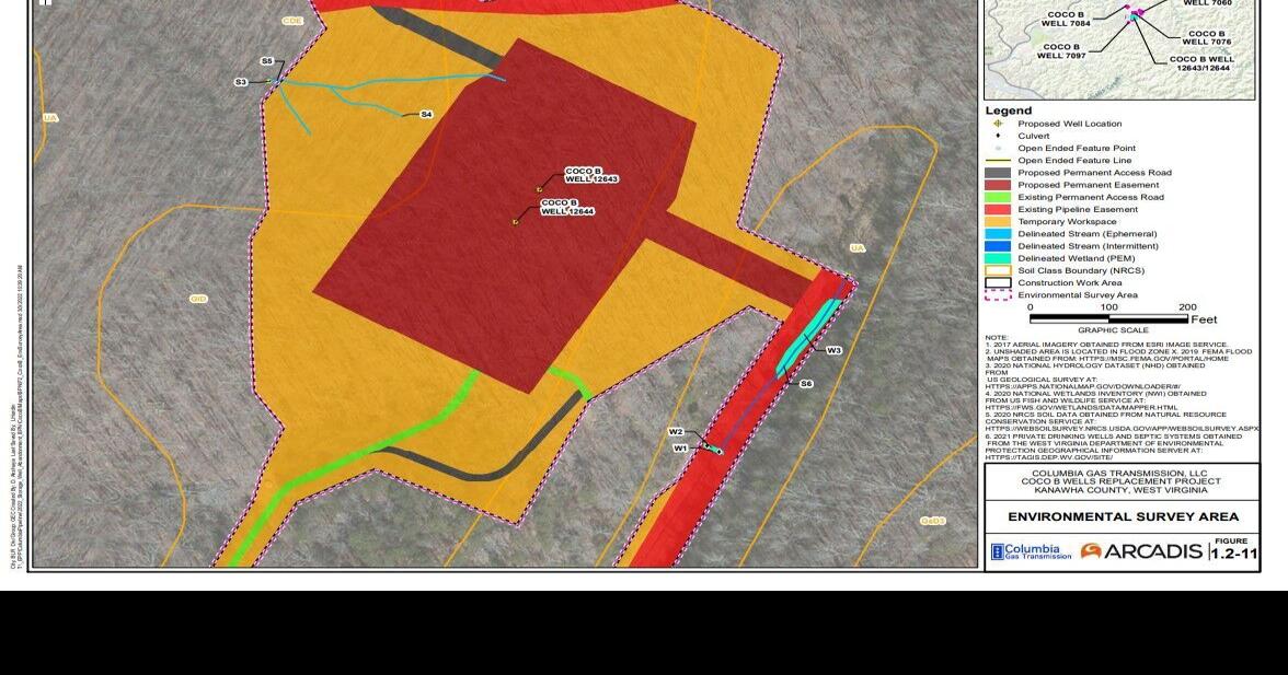 Kanawha County gas wells and pipeline project map | | wvgazettemail.com