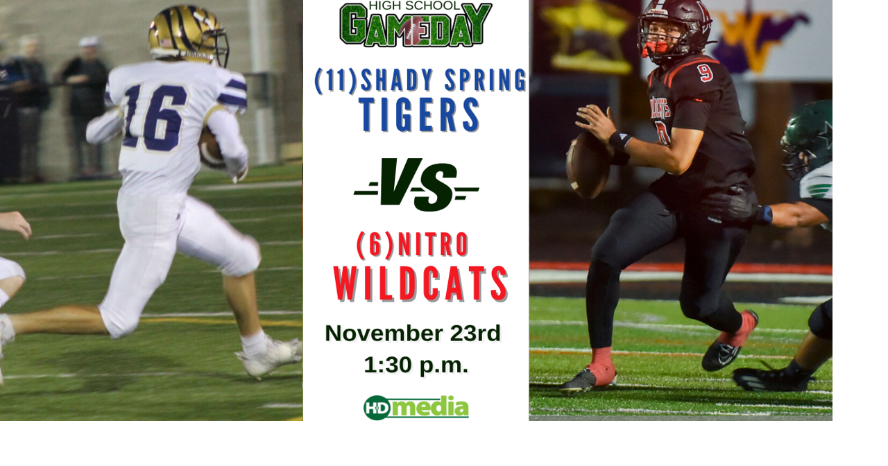 (11)Shady Spring Tigers vs. (6)Nitro Wildcats: Nov. 23, 2024 | Football ...