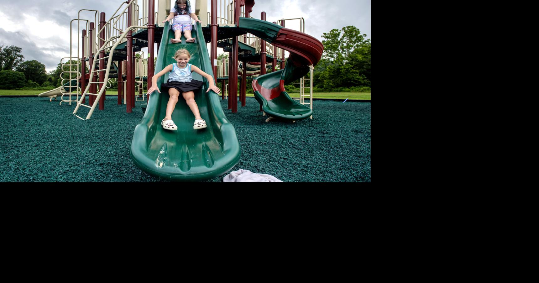 New playground, Mountaineer Mile in Tornado's Meadowood Park | Kanawha ...