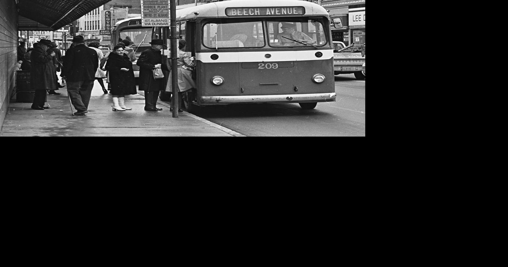 Vintage WV: Downtown Charleston bus stop | Vintage West Virginia ...