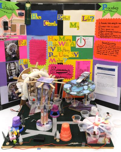 Liliana Wood, Amelia Tennant & prosthetic, WV Science Fair | Education ...