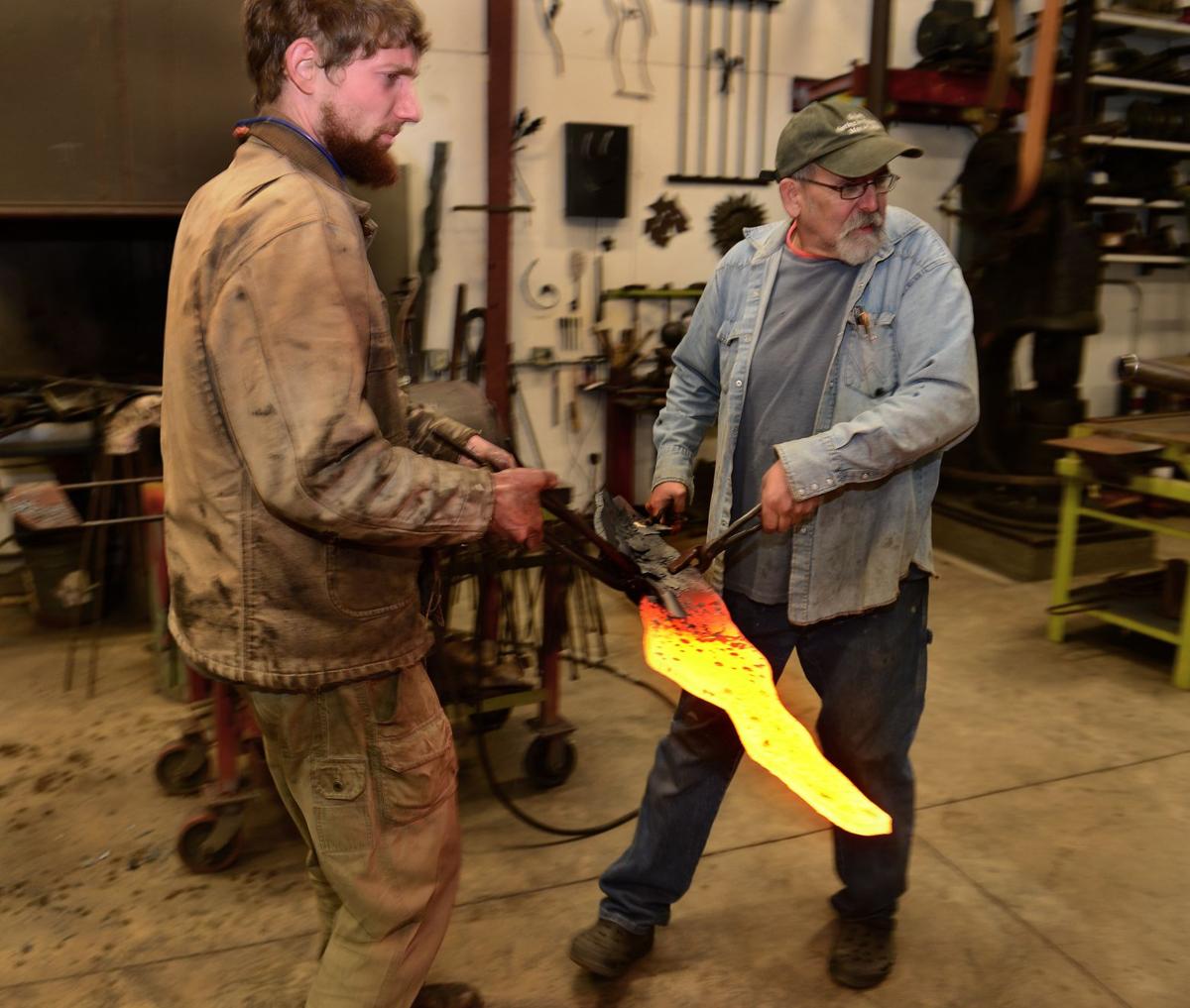 Blacksmith artist forges bond with apprentice | Arts Entertainment ...