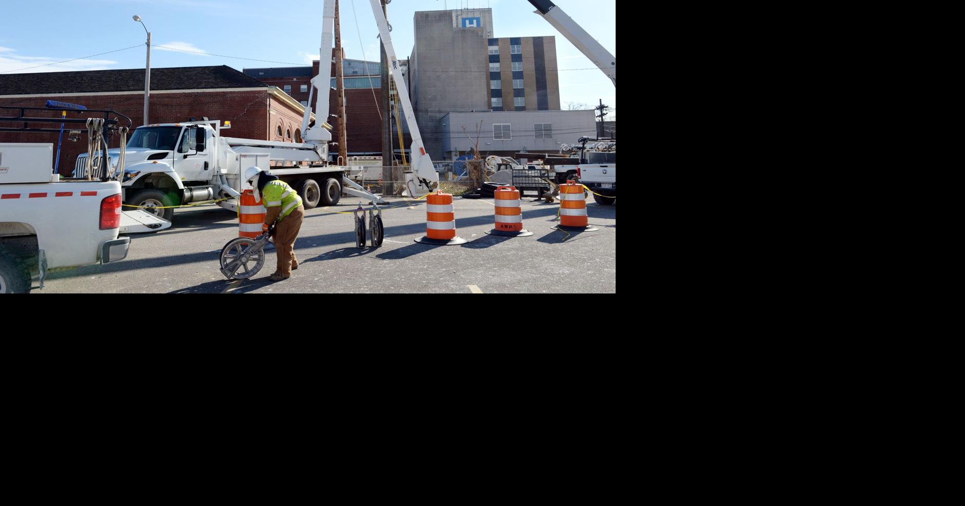 AEP builds temporary transmission line downtown | Business ...