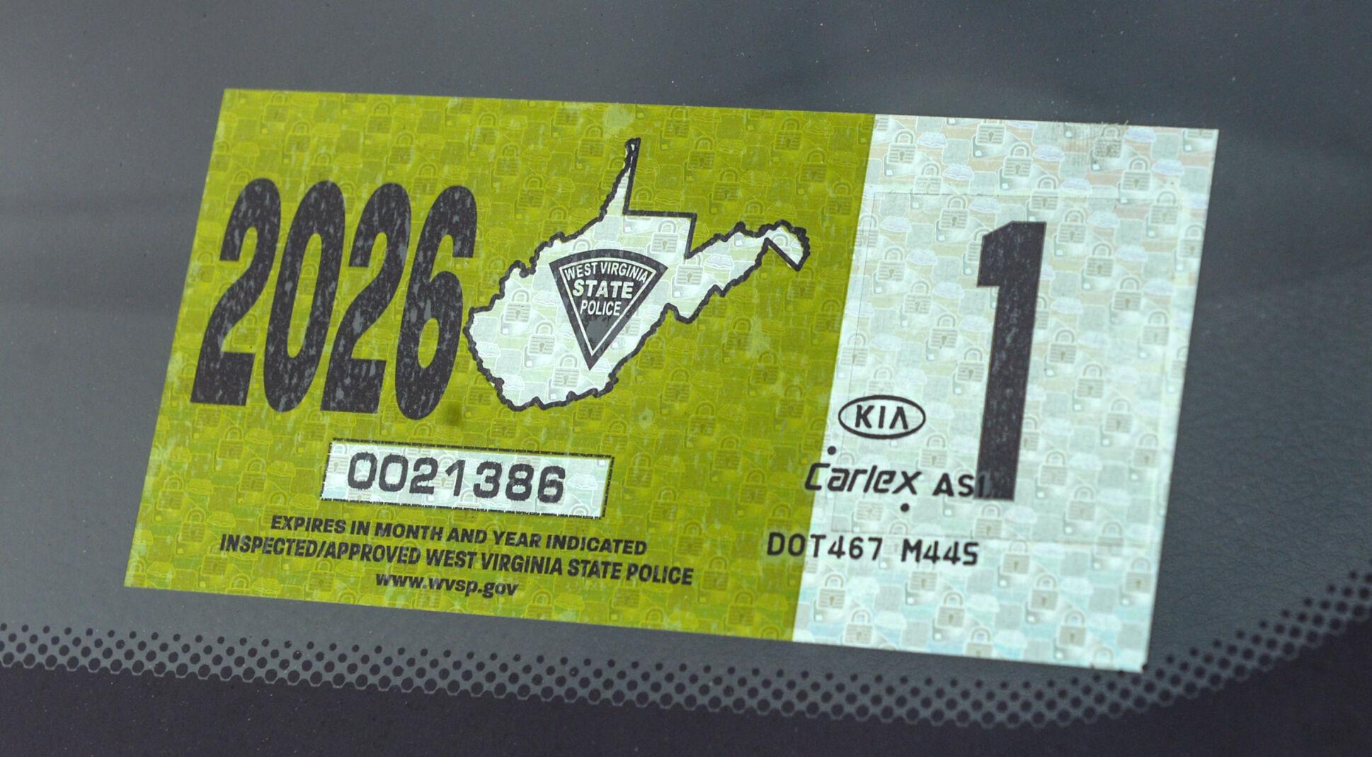 Two-year WV vehicle inspection stickers available in 2024 | Kanawha ...