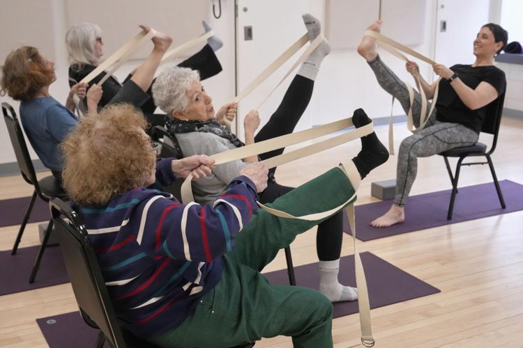 Emotional well-being. Fall prevention. Chair yoga has a lot to offer ...