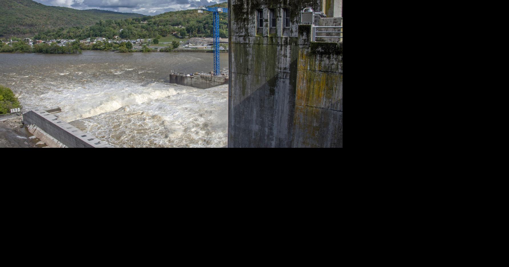 Bluestone Dam at near-record high levels from Helene storm | News ...