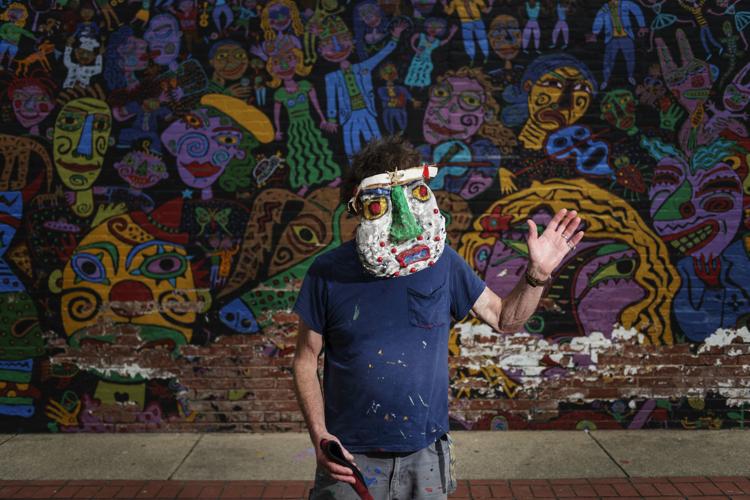 PHOTO: West Side Wonder mural undergoing repairs | Kanawha County ...