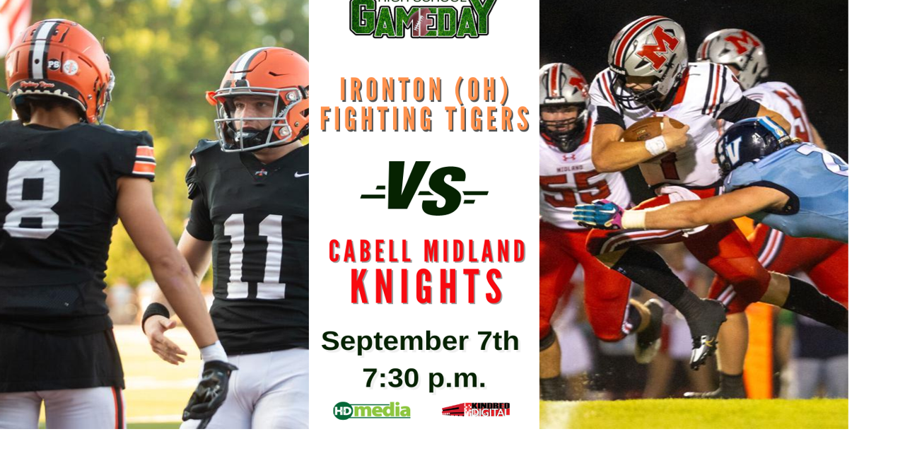 Ironton (Oh) Fighting Tigers vs. Cabell Midland Knights: Sept. 7, 2024 ...