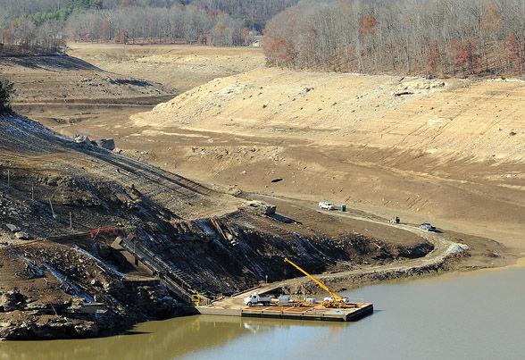 Whitewater, bridges, homesites emerge during mega-drawdown of ...