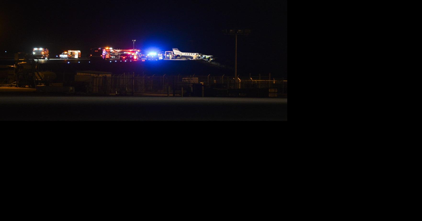 Photo: Private plane veers off Yeager runway, gets stuck in mud | News ...