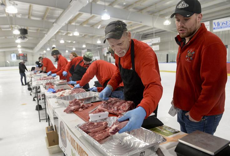 A cut above: Texas Roadhouse butchers take to the ice for a cutting ...