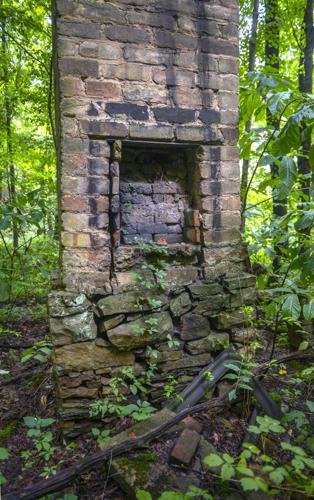 Passage of time, rebounding forest slowly obliterating coal camp of ...