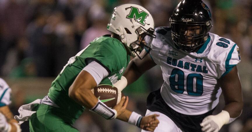 Marshall football: Red zone leaves Huff seeing red | Marshall ...