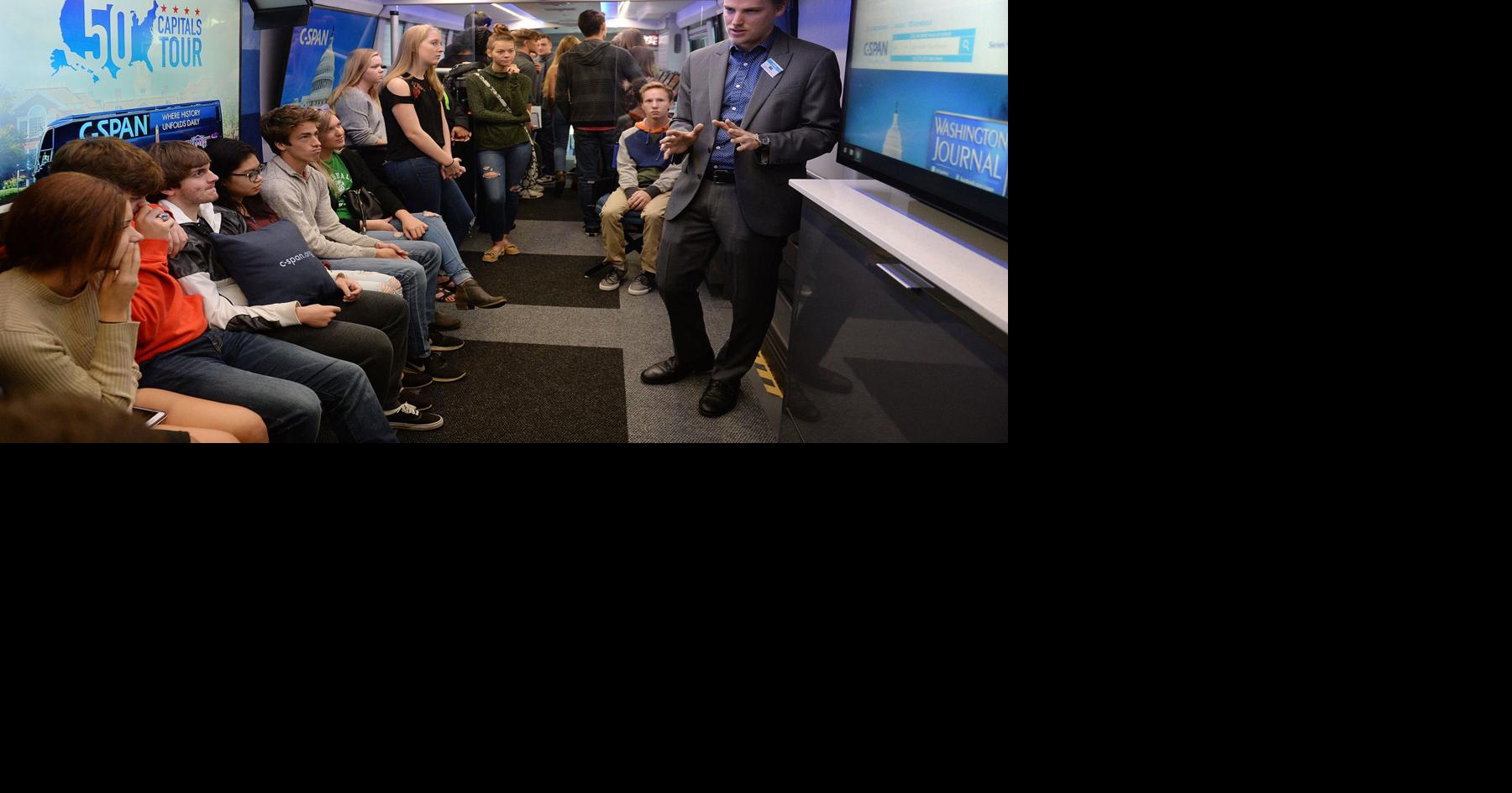 Photos: C-SPAN bus stops in Charleston area | Education | wvgazettemail.com