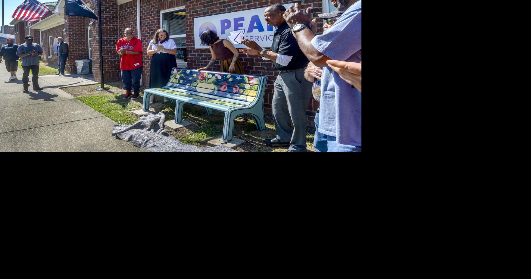 Bench to honor veterans placed on Leon Sullivan Way | Kanawha Valley ...