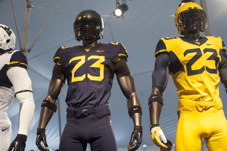 PHOTOS: WVU unveils new football uniforms | Sports | wvgazettemail.com