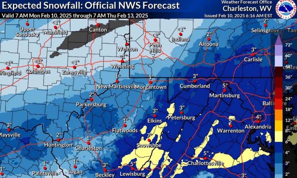 Charleston WV weather update, snow forecast, school closings | Kanawha ...
