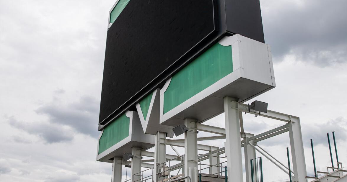 Herd on the big screen: New football video board one of four to be ...