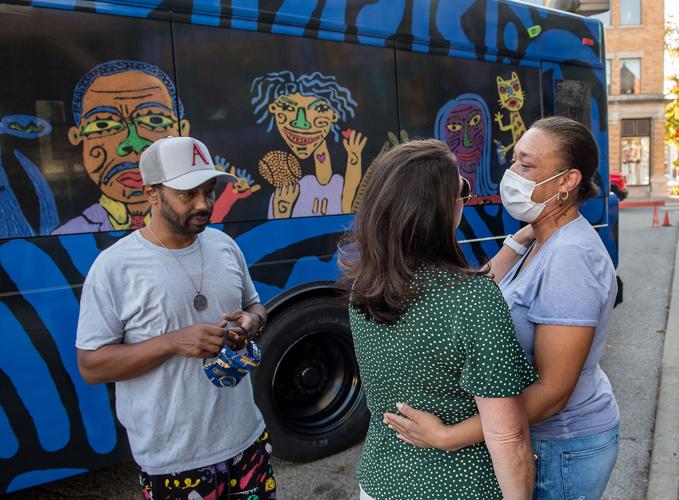 PHOTOS: City unveils new KRT Art Bus | Kanawha Valley | wvgazettemail.com