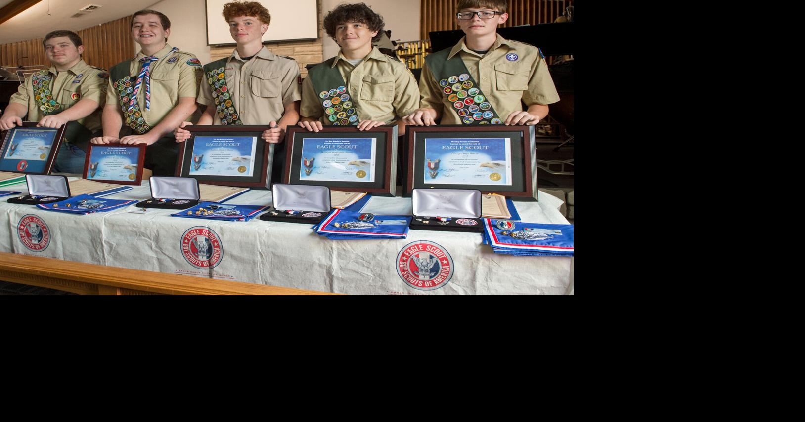 5 Eagle Scouts honored from same Nitro WV troop at same time | Kanawha ...