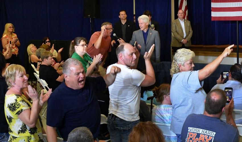 Bill Clinton sees protesters in Logan, adoration in Charleston ...