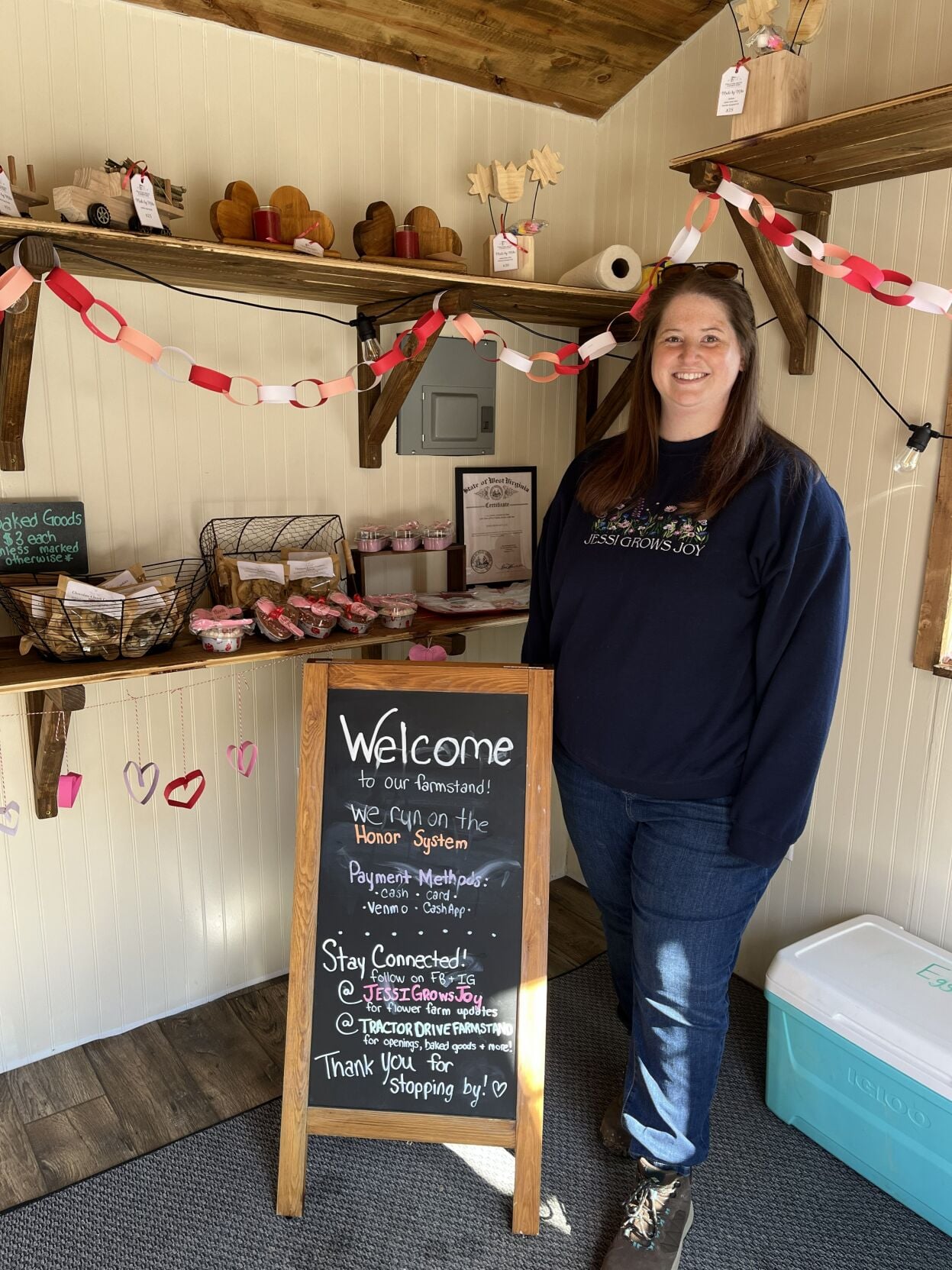 Jessi Grows Joy self-serve farmstand offers cut flowers and baked goods ...