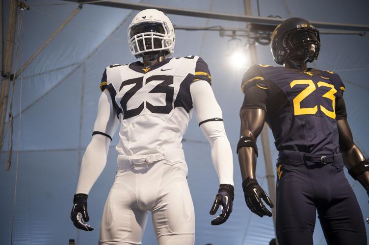 PHOTOS: WVU unveils new football uniforms | Sports | wvgazettemail.com