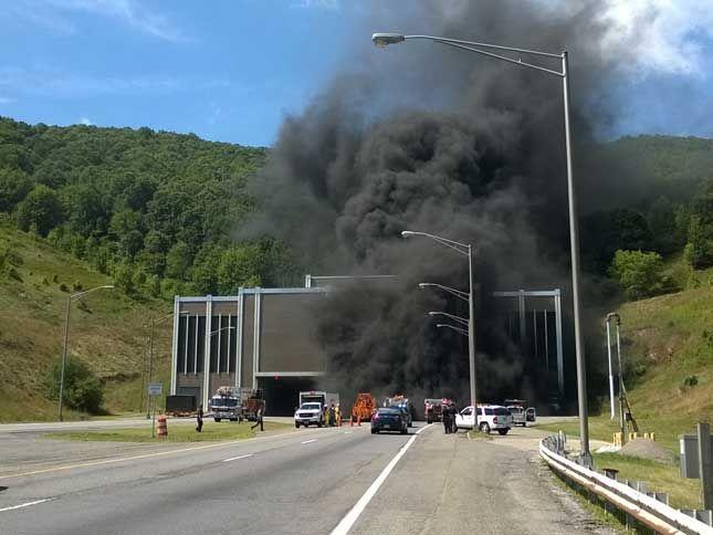 I-77 tunnel fire shuts down traffic; lanes begin to reopen | Cops ...