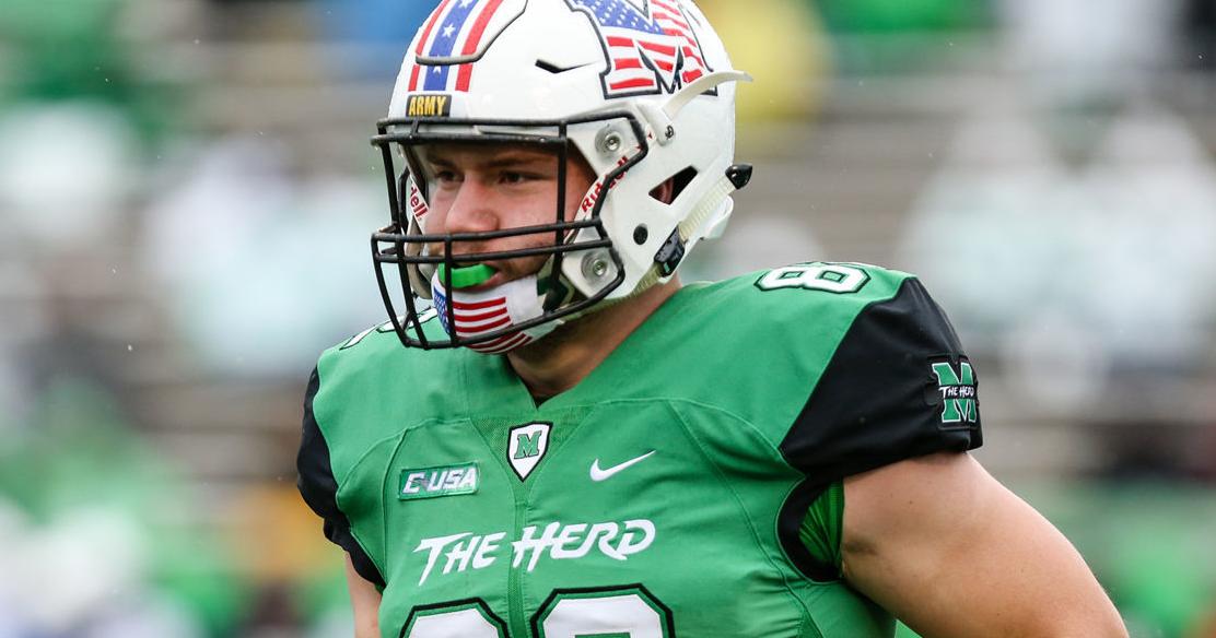 Cody Mitchell has veteran presence for Marshall tight ends | Marshall ...