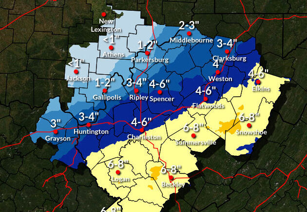 Charleston WV weather: Snow, cold ahead for Kanawha Valley | Kanawha ...
