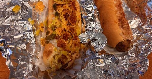 One Month at a Time: Finally, a good vegan hot dog and a middling pie ...