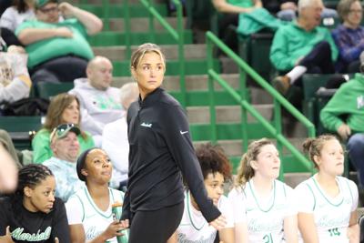 Marshall women celebrate big numbers for Hayes and Caldwell in win ...