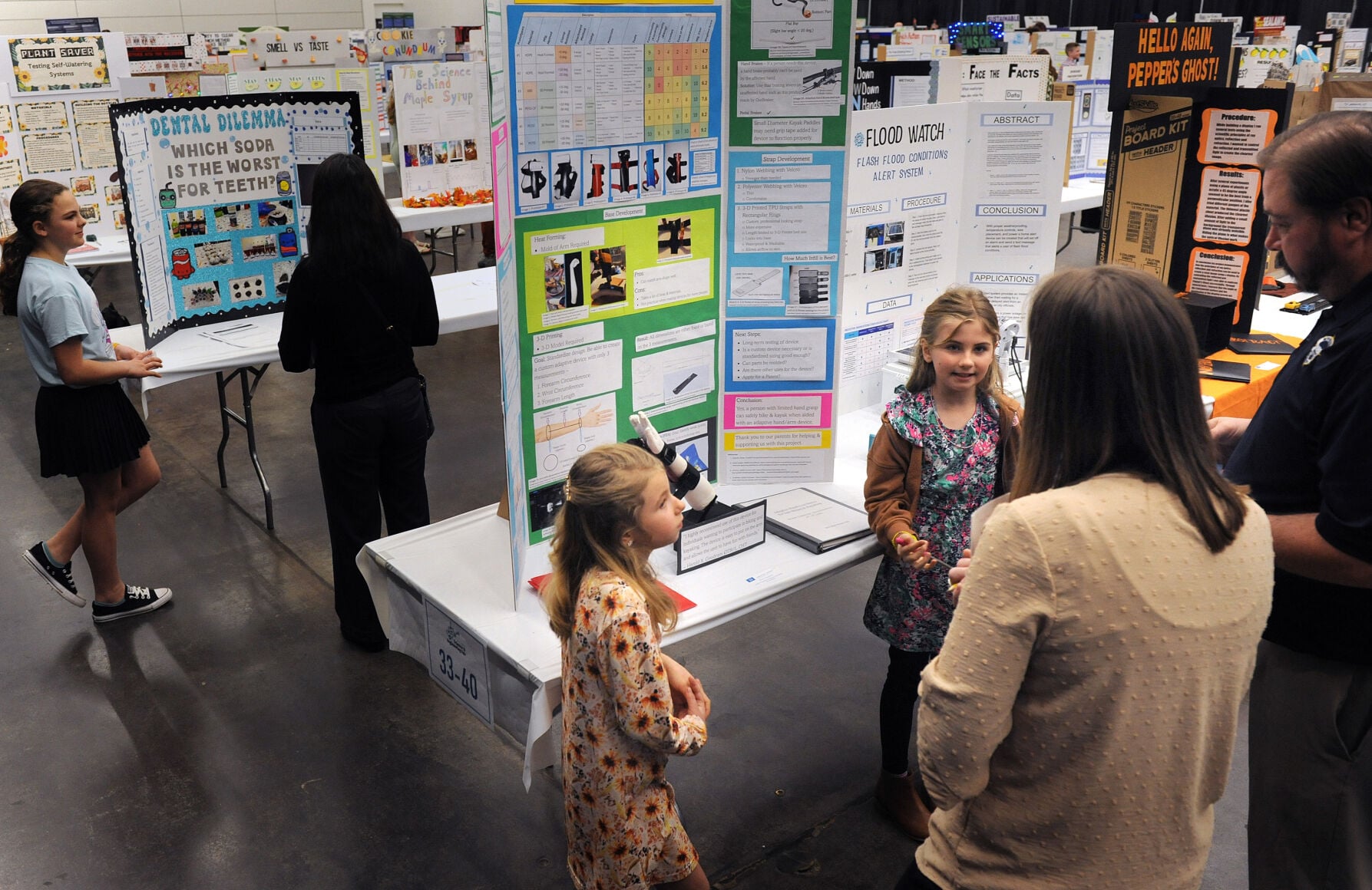 Liliana Wood, Amelia Tennant & prosthetic, WV Science Fair | Education ...