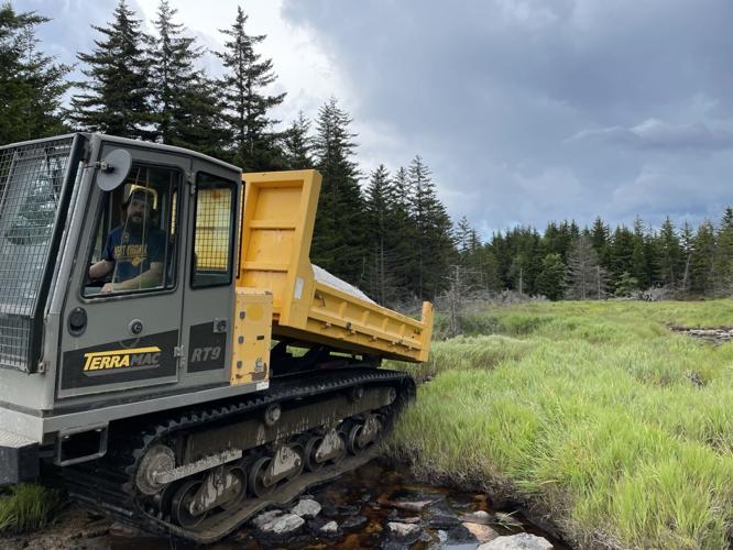 On the right track: WV DNR using heavy-duty vehicle to haul limestone ...