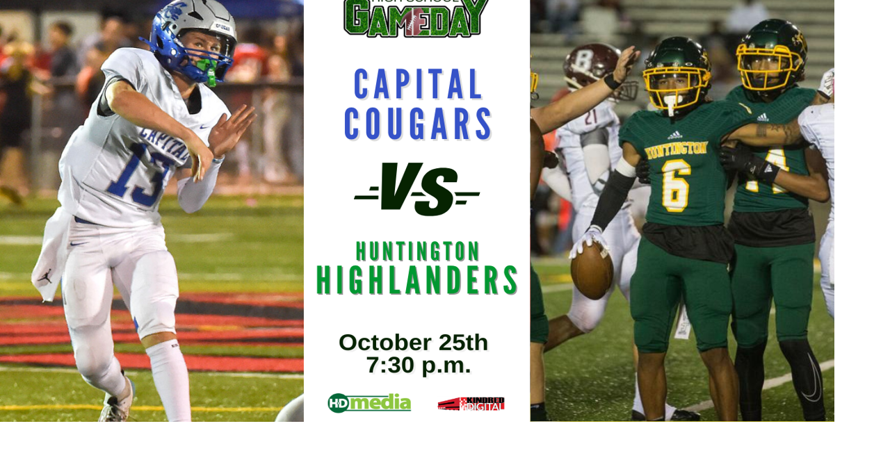 Capital Cougars vs. Huntington Highlanders: Oct. 25, 2024 | HD Media+ Streaming | wvgazettemail.com