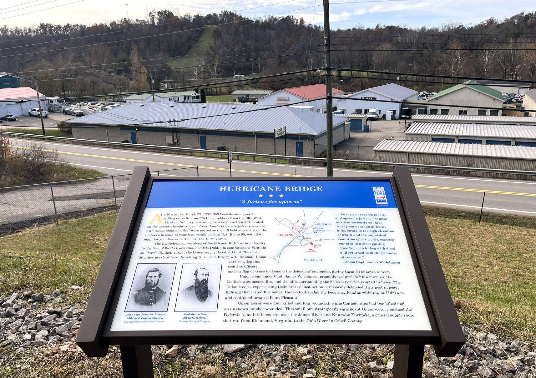 Civil War marker, Hurricane WV, Battle of Hurricane Bridge | Putnam ...